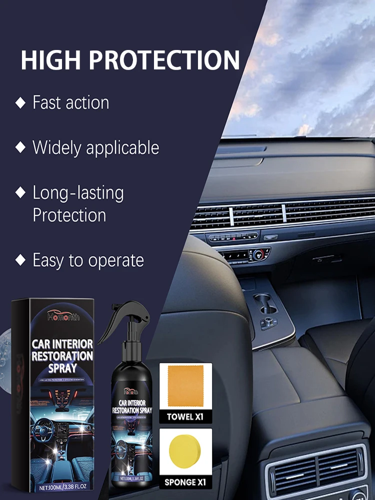 100ML-Interior-Cleaner-Car-Repair-Renovator-Plastic-Leather-Restore ...