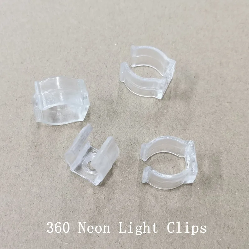 Clips-de-luz-de-ne-n-360-Clips-transparentes-de-alta-calidad-para-tubo ...