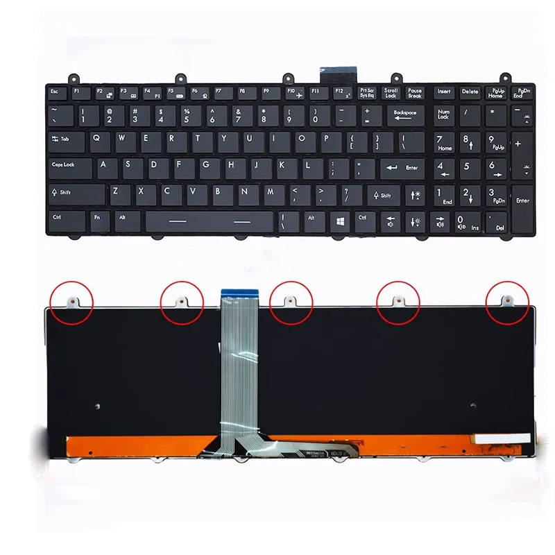 NEW-Keyboard-with-backlit-for-MSI-MS-16GA-MS-16GH-GF-MS-16GD-GE60-GE70 ...