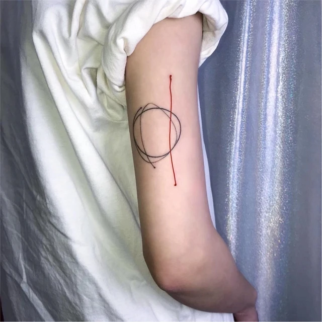 Straight Line Arm Tattoos