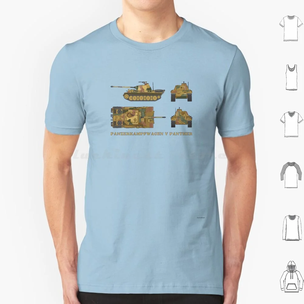 Panzer-V-Panther-German-Ww2-Tank-Diagrams-Gift-T-Shirt-Men-Women-Kids ...