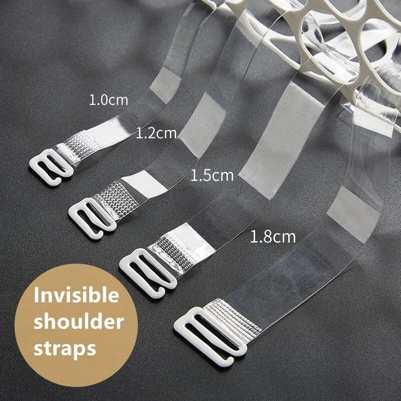 3 5 Pairs Invisible Transparent Bra Straps Underwear Straps Non-slip ...