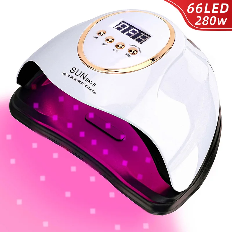LED Nail Lamp For Manicure 280W Nail Dryer Machine UV Drying Lamp For ...
