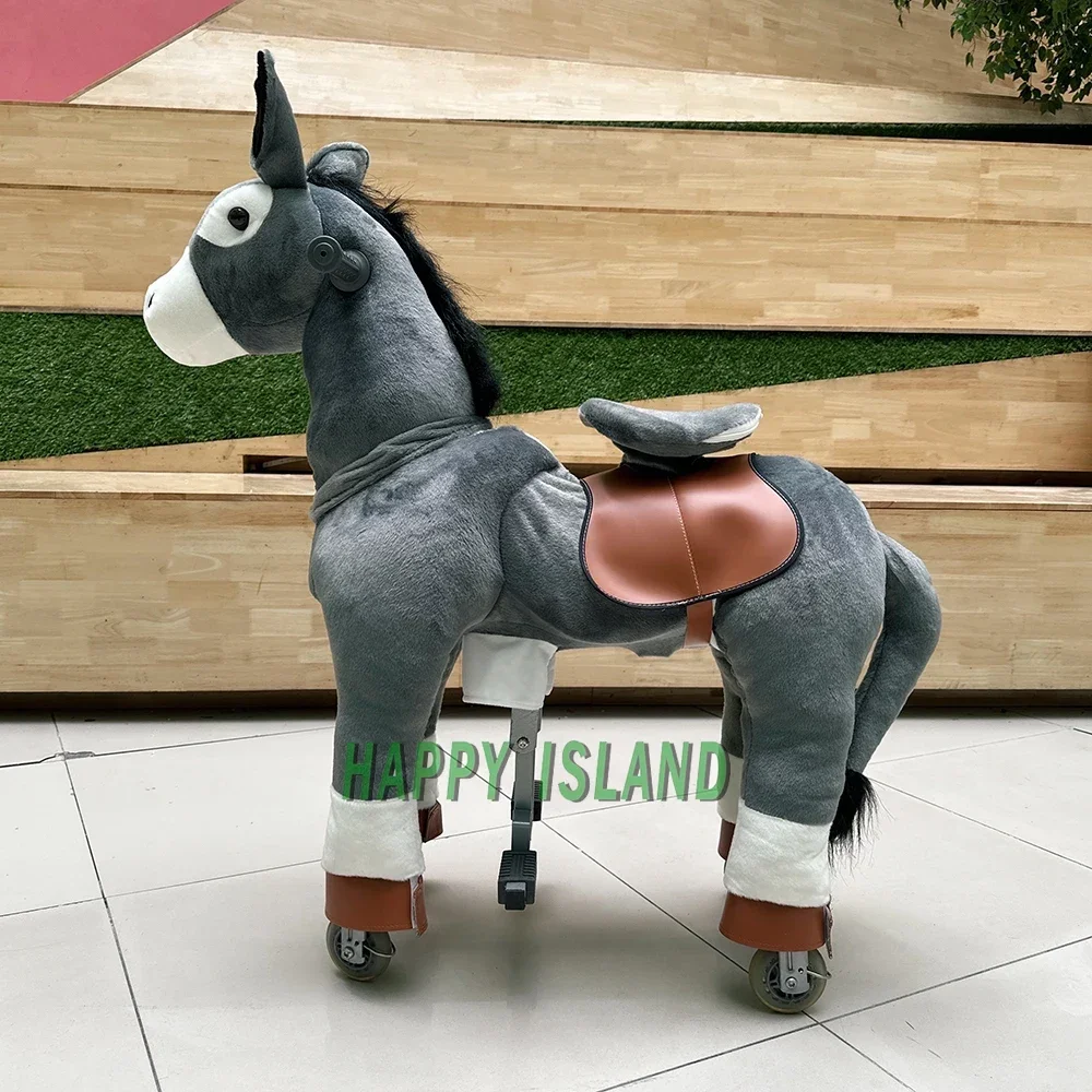 Ride-on-Horse-Toy-Kid-Cute-Donkey-Ride-on-Toy-for-5-12-Years-Premium ...