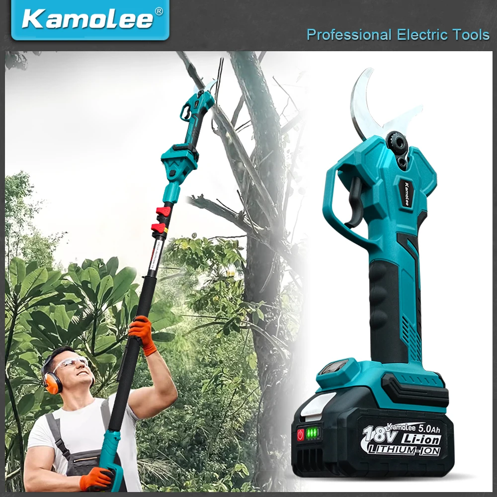 Kamolee-50mm-Brushless-Cordless-Electric-scissors-Pruner-pruning-Shears ...