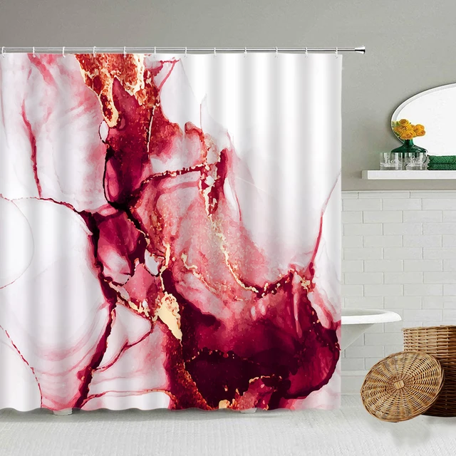 Red Marble Shower
