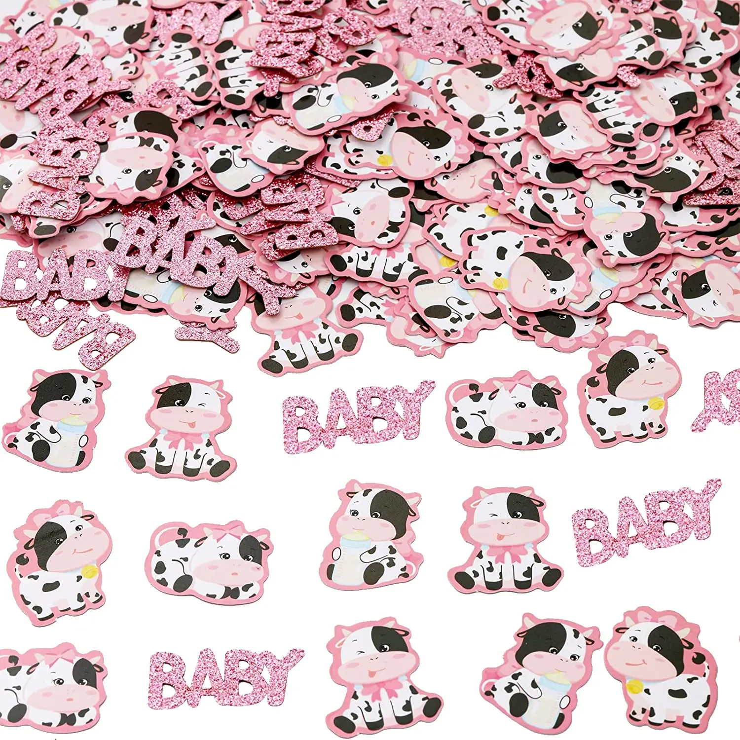 Pink Cow Print Background