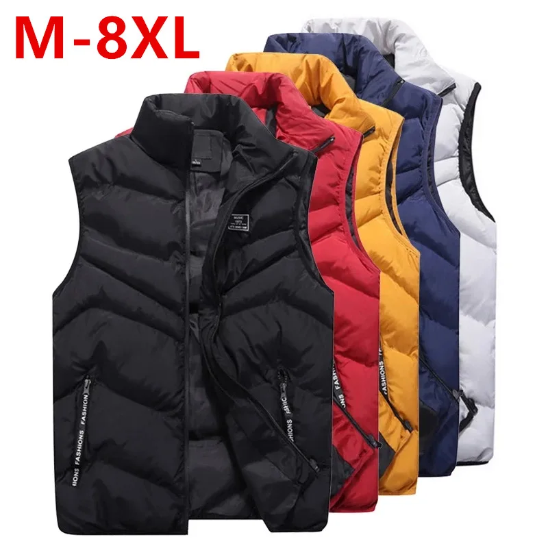 8XL-7XL-Plus-size-vest-men-Brand-Men-Jacket-Sleeveless-Vests-Winter ...
