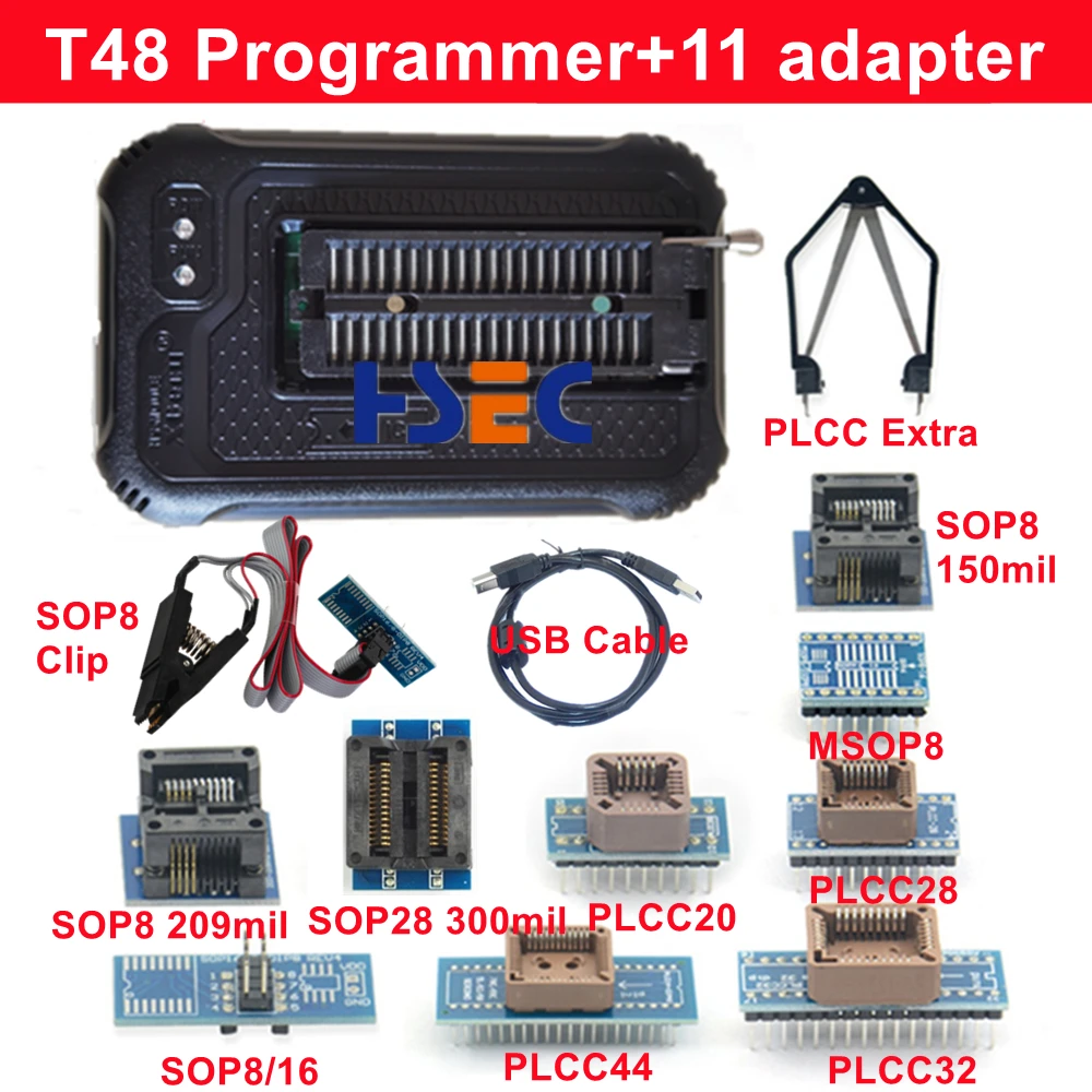 범용 프로그래머 EPROM/MCU/SPI/Nor/NAND 플래시/EMMC/ IC 테스터/TL866CS A TL866II 플러스 ...