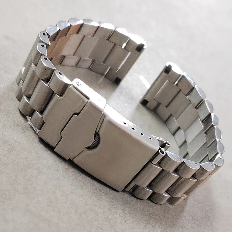 20/22mm universal 3 contas pulseira de relógio de aço inoxidável para ...