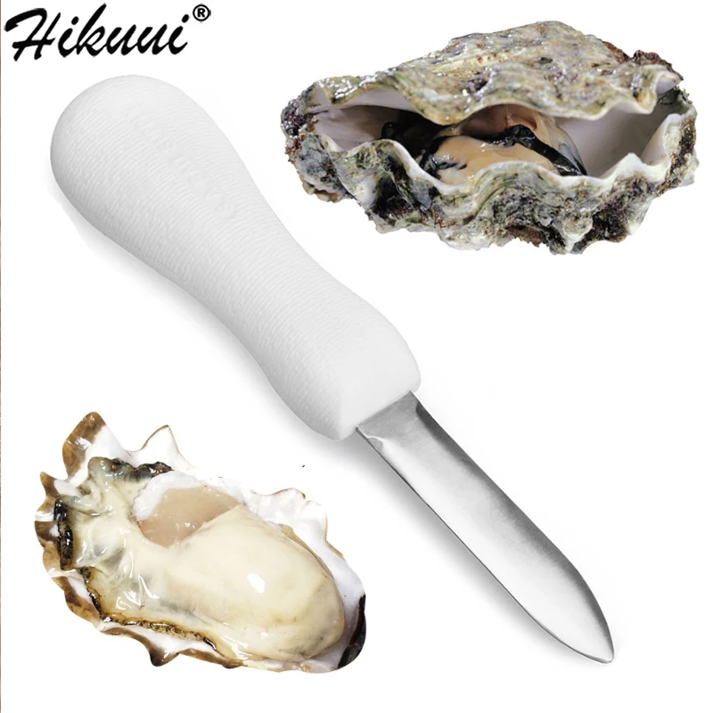 Stainless Steel Shell Open Tool Oysters Scallops Seafood Oyster Knife ...