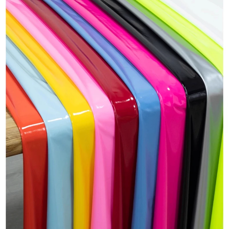 4 Sides Elastic Patent PU Leather Fabric Faux By The Meter for Coat ...