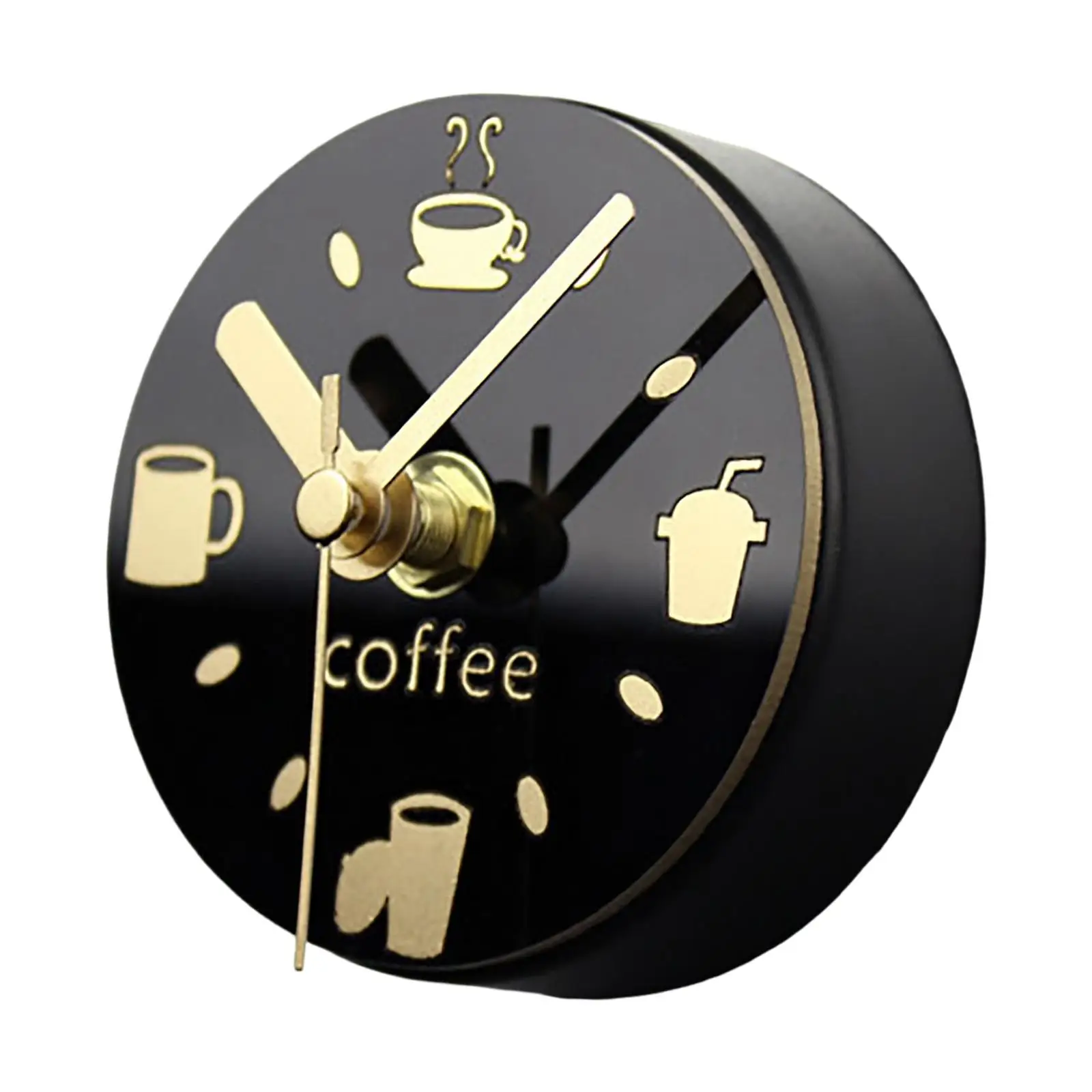 Fridge Magnet Clock Coffee Pattern Refrigerator Magnets Decorative ...