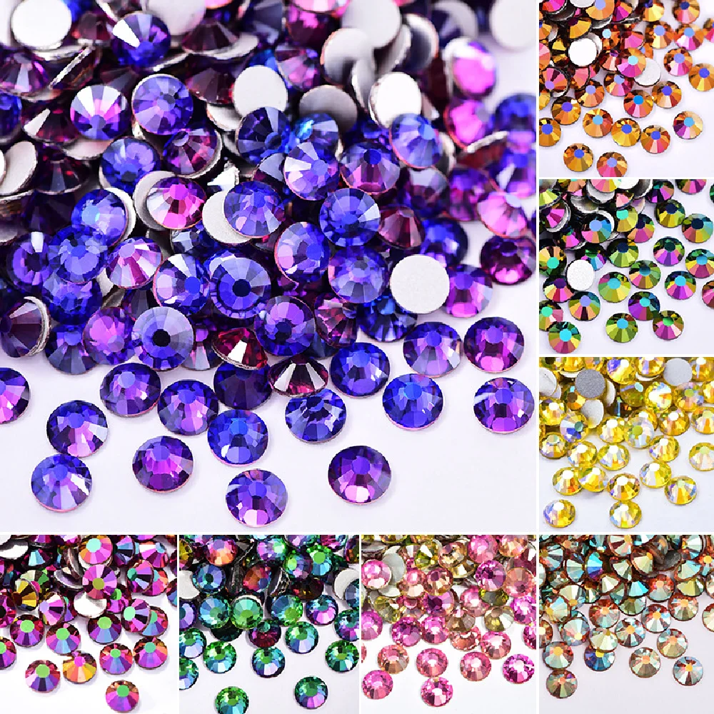 ss3-ss30-AB-plating-Crystal-Rhinestones-Non-Hot-Fix-Flat-Back-Strass ...