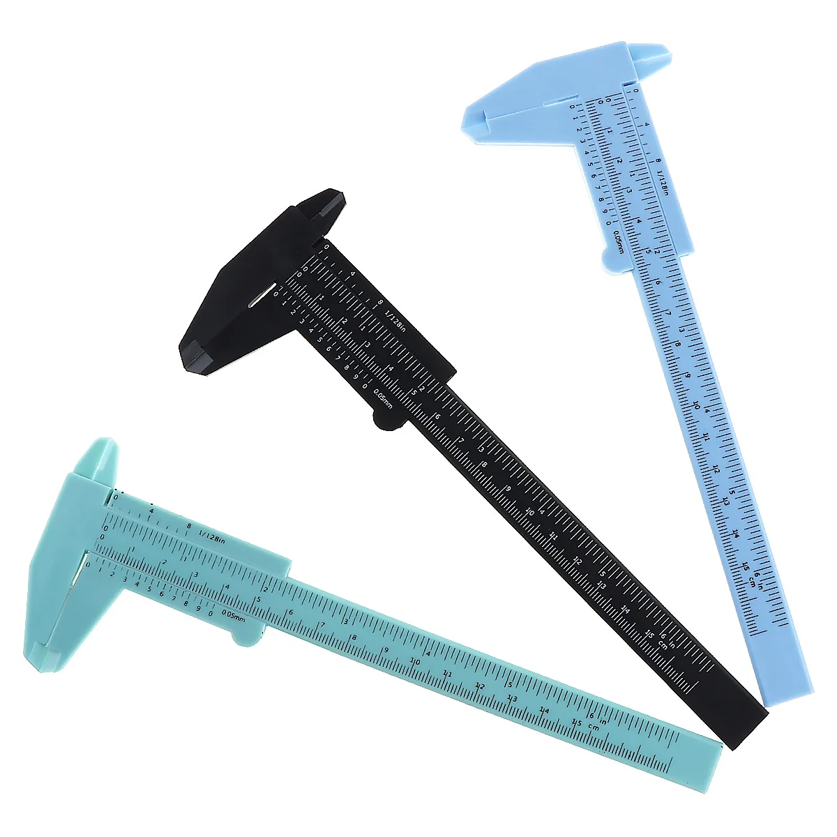 1PC 0-150mm Double Rule Scale Plastic Vernier Caliper Student Dial ...