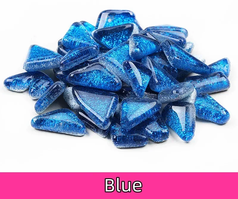 Mosaicos de vidrio brillante con purpurina de 100 g/3,52 oz para ...