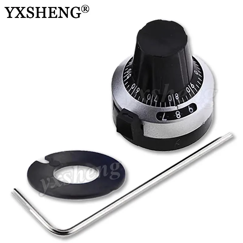 WXD3-13-3590S-6-35mm-Potentiometer-Precise-Dial-Knob-Lockable-Hat-New ...