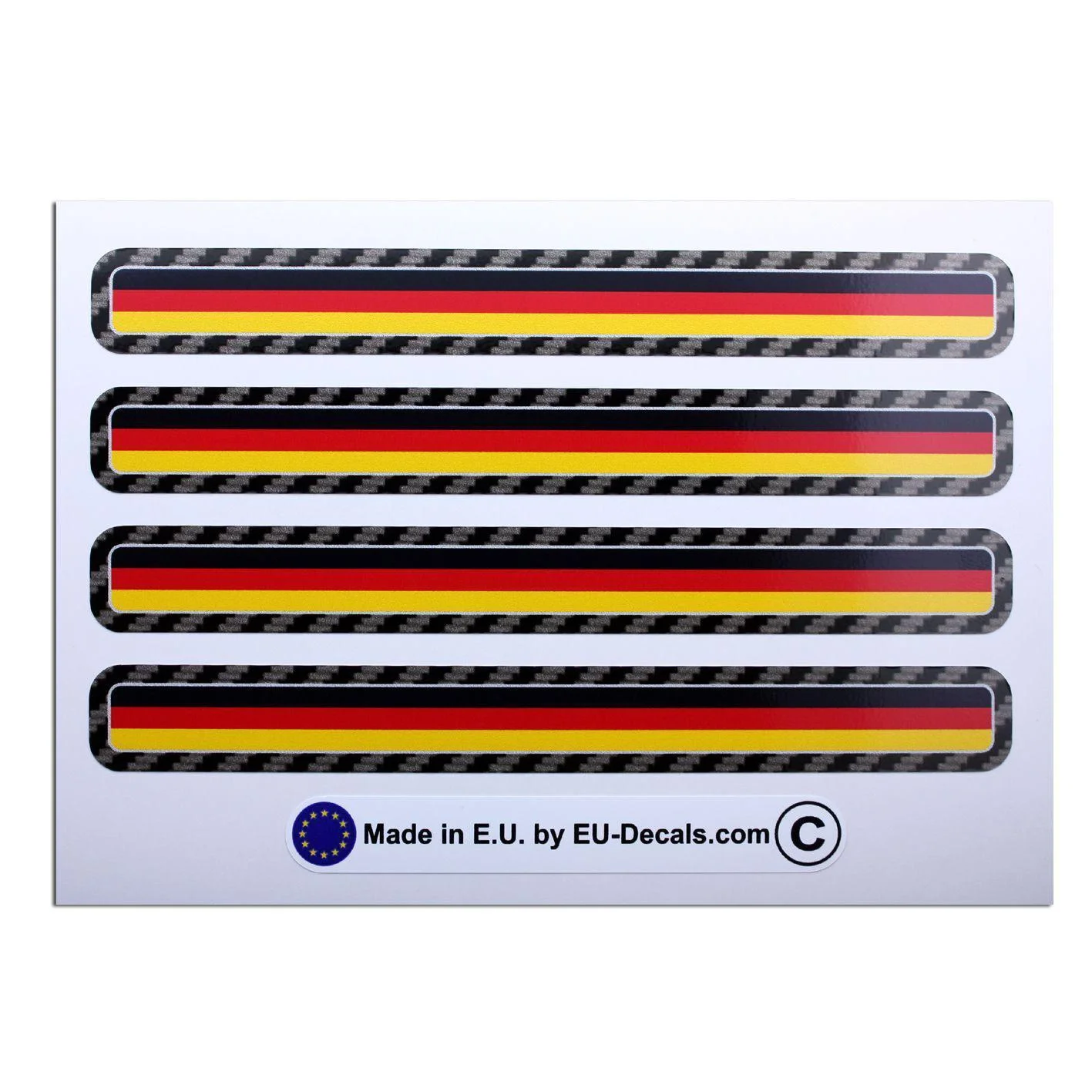 For-4X-Germany-flags-Carbon-fiber-outline-Laminated-Decals-Stickers-for ...