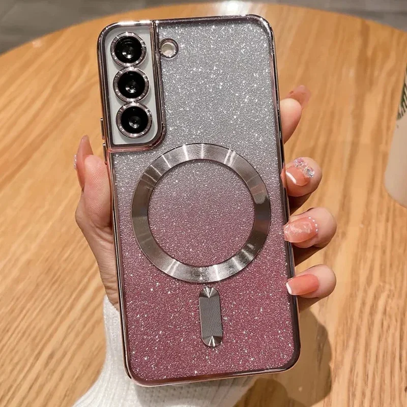 Farbverlauf-Glitzer-beschichtung-magnetische-Telefon-h-lle-f-r-Samsung-Galaxy-S24-S23-S22-Ultra ...