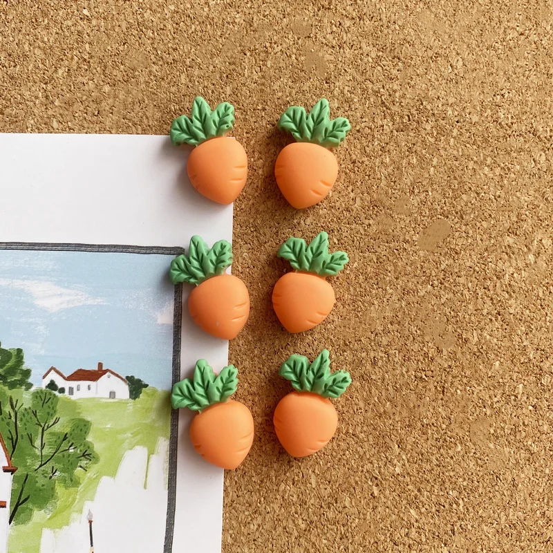 6 Dcs Sárgarépa Alakzatok Push Pin Book Hüvelykujj -Pin Dekoratív ...