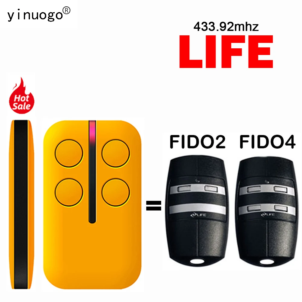 LIFE FIDO2 FIDO4 باب مرآب بميزة التحكم عن بعد الأمر 433 ميجا هرتز ...