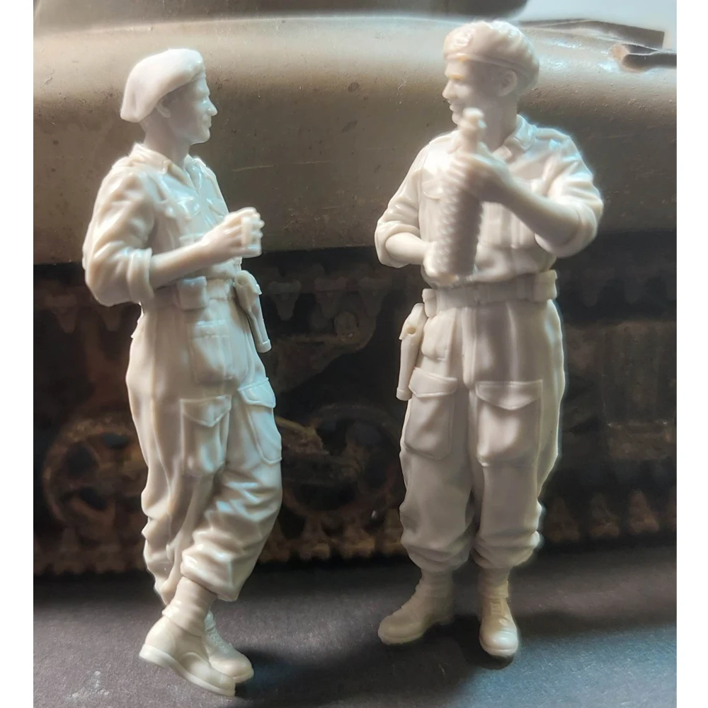1-35-British-tankers-in-Normandy-set-Resin-Model-figure-soldier-GK-WWII ...