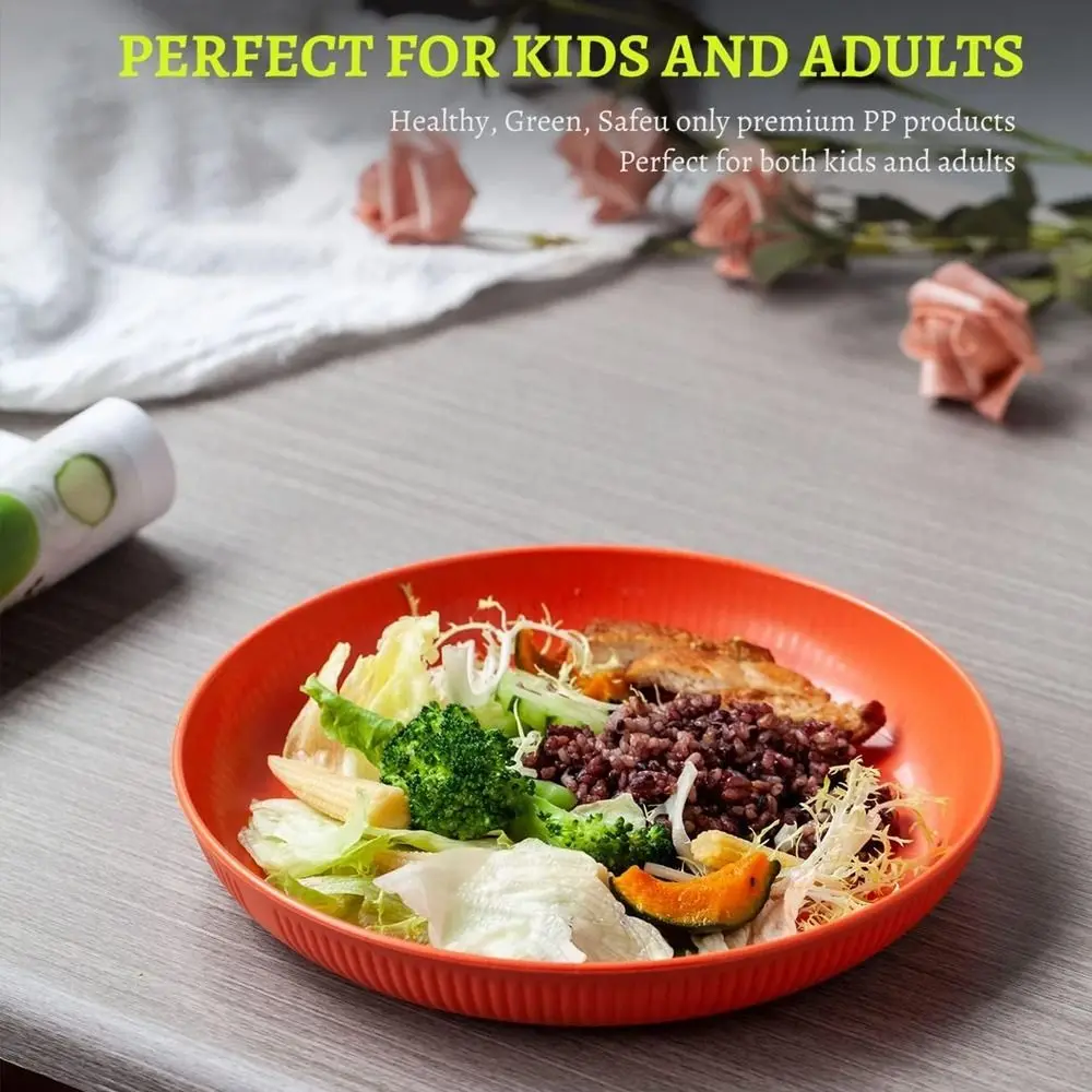 Wheat-Stalk-Wheat-Straw-Meal-Plate-Integrated-Molding-Household-Dining ...