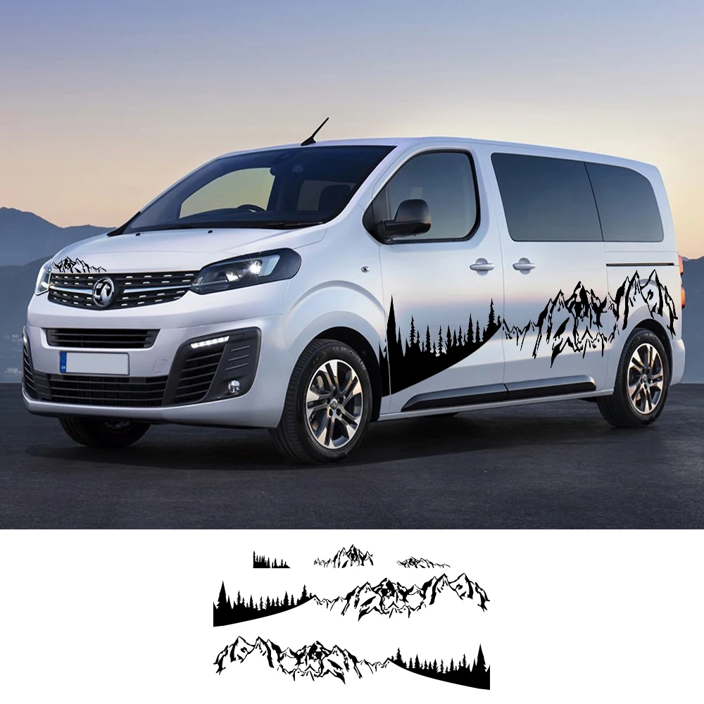 Car-Stickers-For-Vauxhall-Opel-Vivaro-Camper-Van-Side-Door-Graphics ...