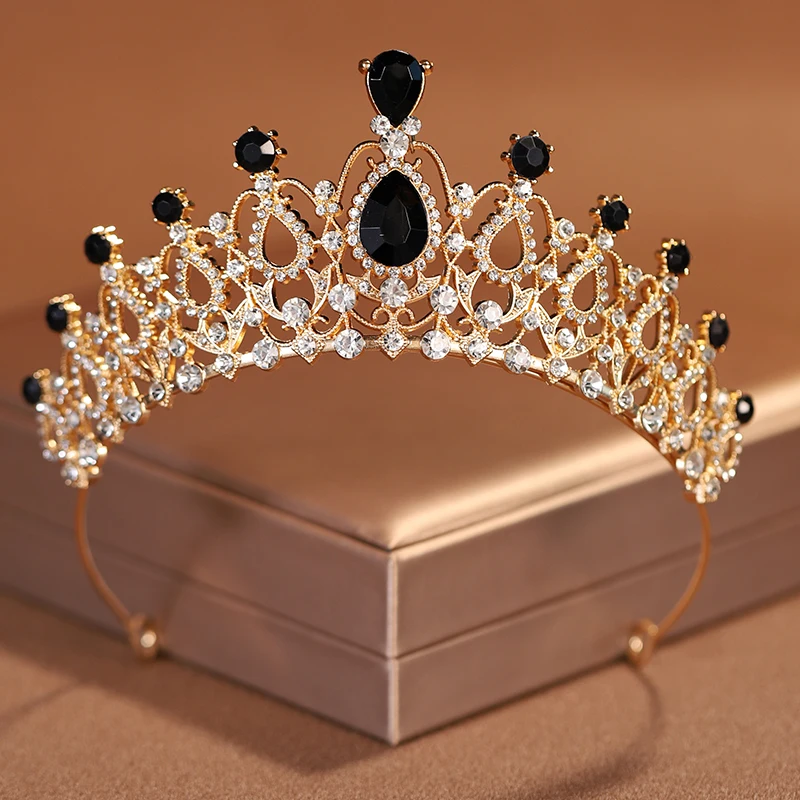 Itacazzo-Bridal-Headwear-Black-Colour-Ladies-Exquisite-Prom-Crown ...