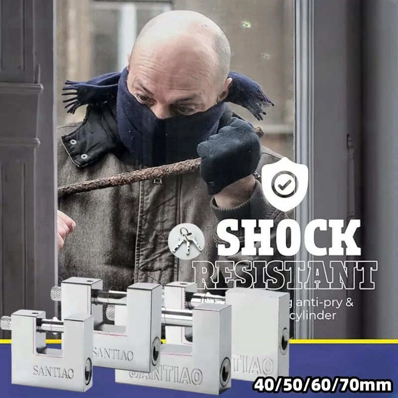 Heavy-Duty-Padlock-3-Keys-Bold-Waterproof-Anti-Pry-Anti-Rust-Lock-Anti ...