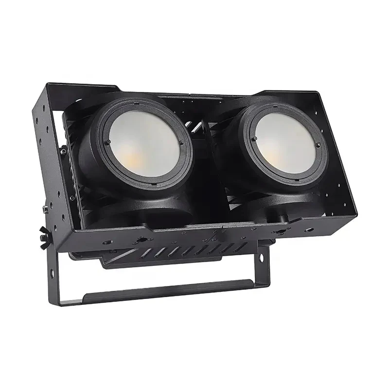 2 pieces IP65 Waterproof 200W LED Blinder Light 2 eyes COB Audience Light for Event Stage ...
