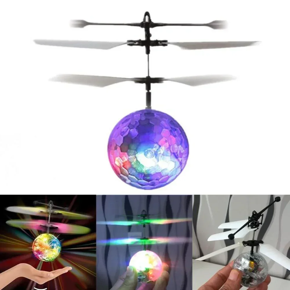 Colorful Mini Drone Luminous RC Flying Ball Helicopter Light Crystal ...
