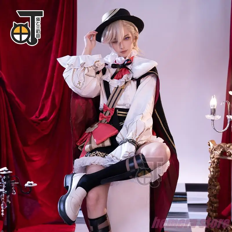 Lyney-Cosplay-Costume-Wig-Genshin-Impact-Game-Uniform-Magician-Pyro ...
