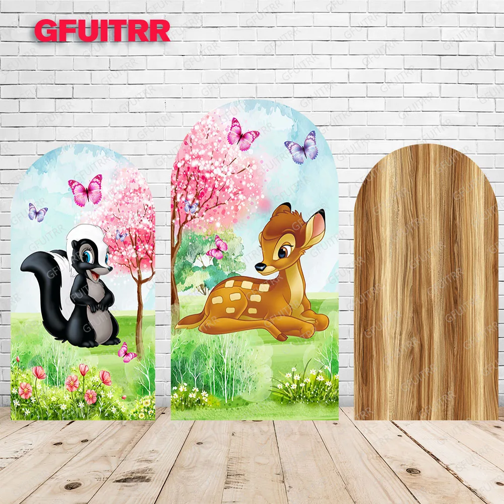 Disney Bambi Doublesided Arch Cover Backdrop Kids Birthday Background ...