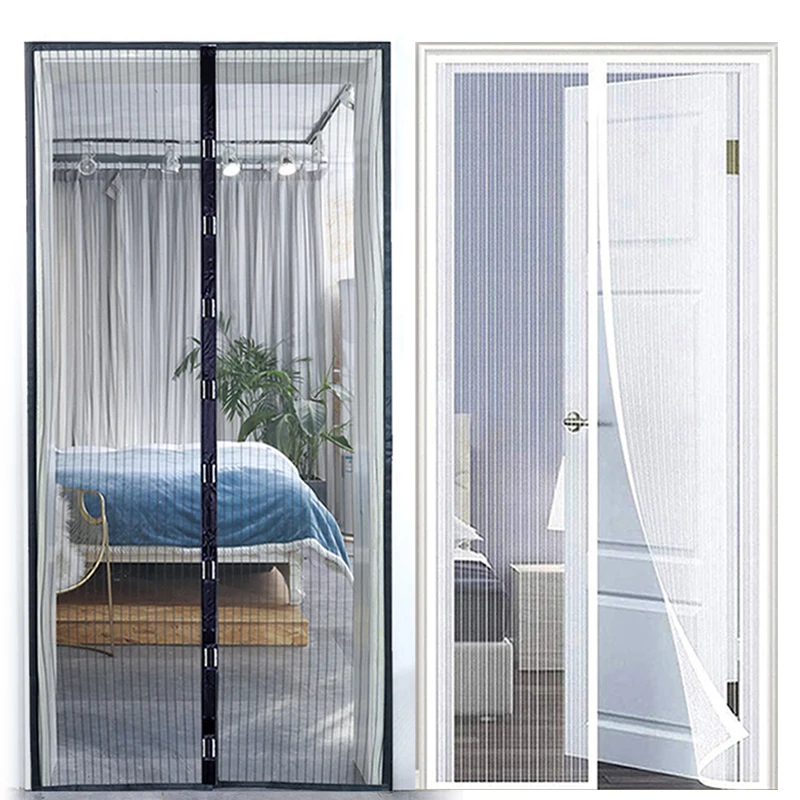 8-Sizes-Summer-Magnetic-Screen-Door-Curtain-Anti-Mosquito-Net-Fly ...