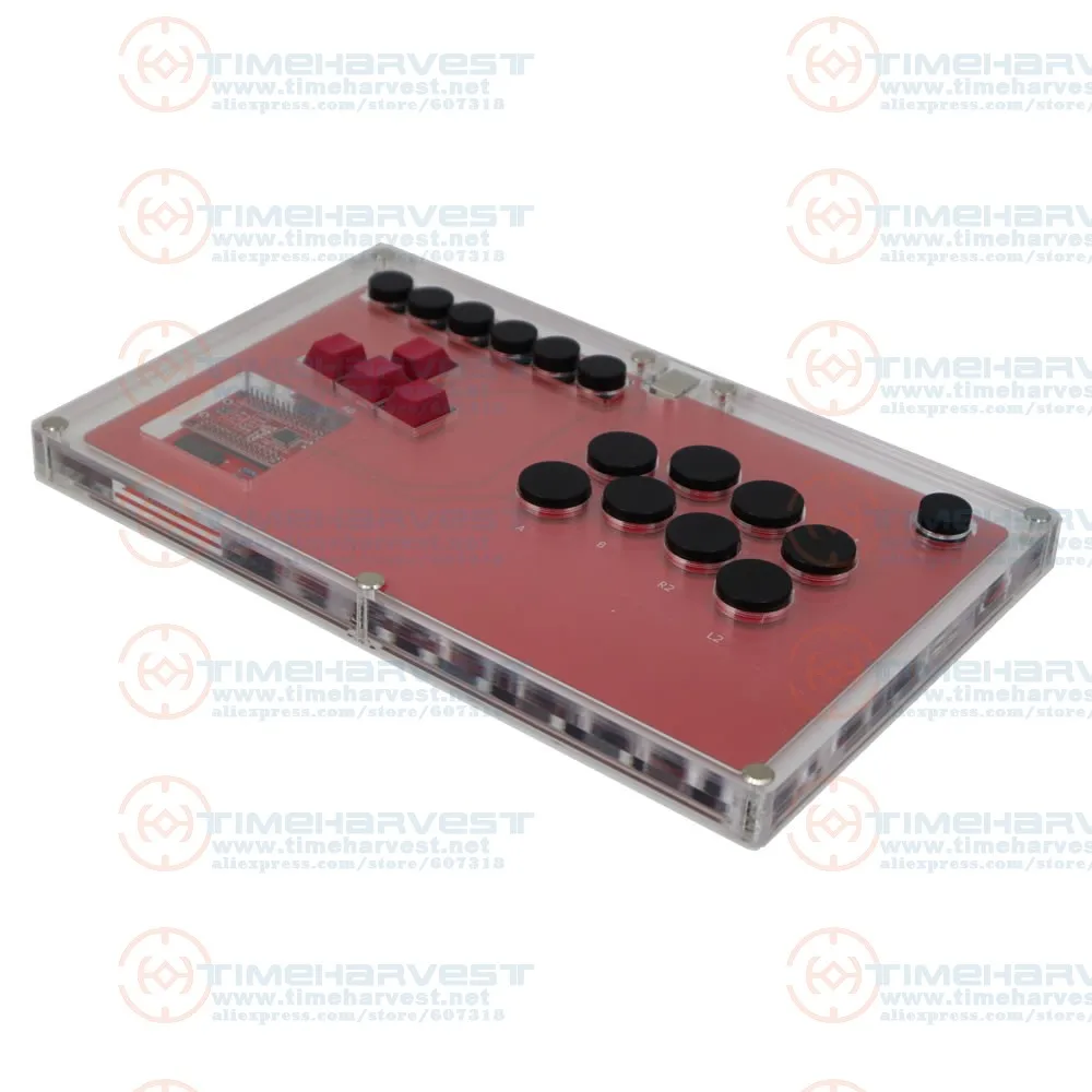 All Buttons Hitbox Style Arcade Game Console Joystick Transparent Fight ...