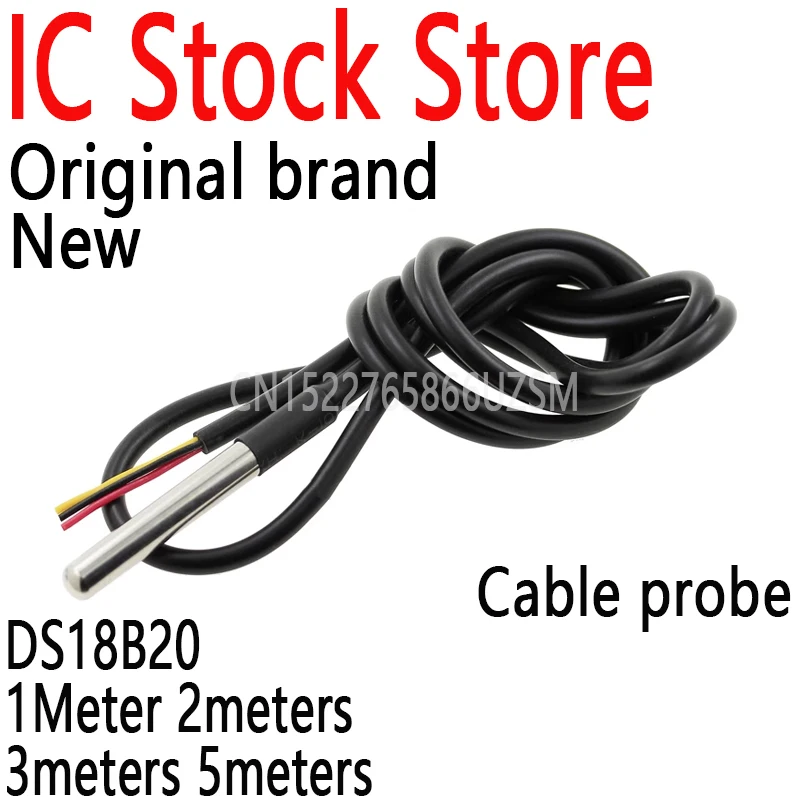 1PCS-Stainless-Steel-Package-Waterproof-18b20-Cable-Probe-Temperature ...