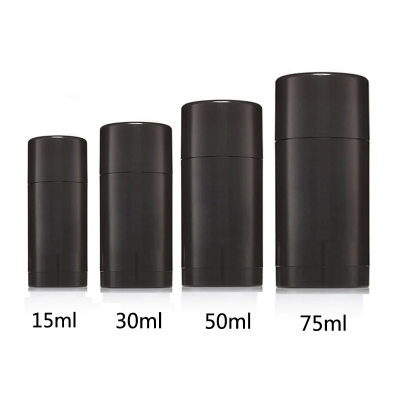 10pcs-15ml-30ml-50ml-75ml-Empty-Black-Deodorant-Bottle-Twist-Up-Stick ...
