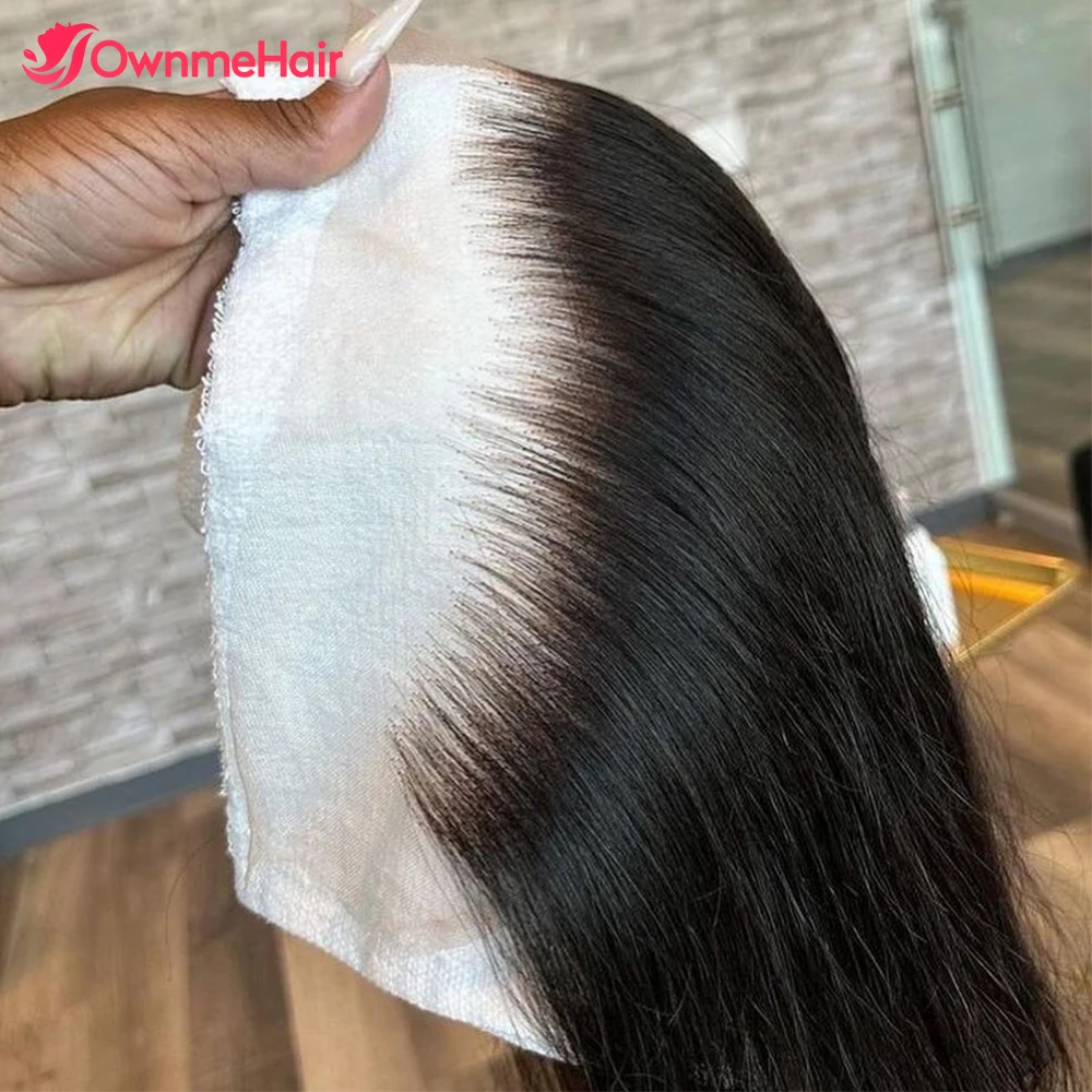 Cabello-liso-peruano-con-cierre-Frontal-de-encaje-transparente-cabello ...