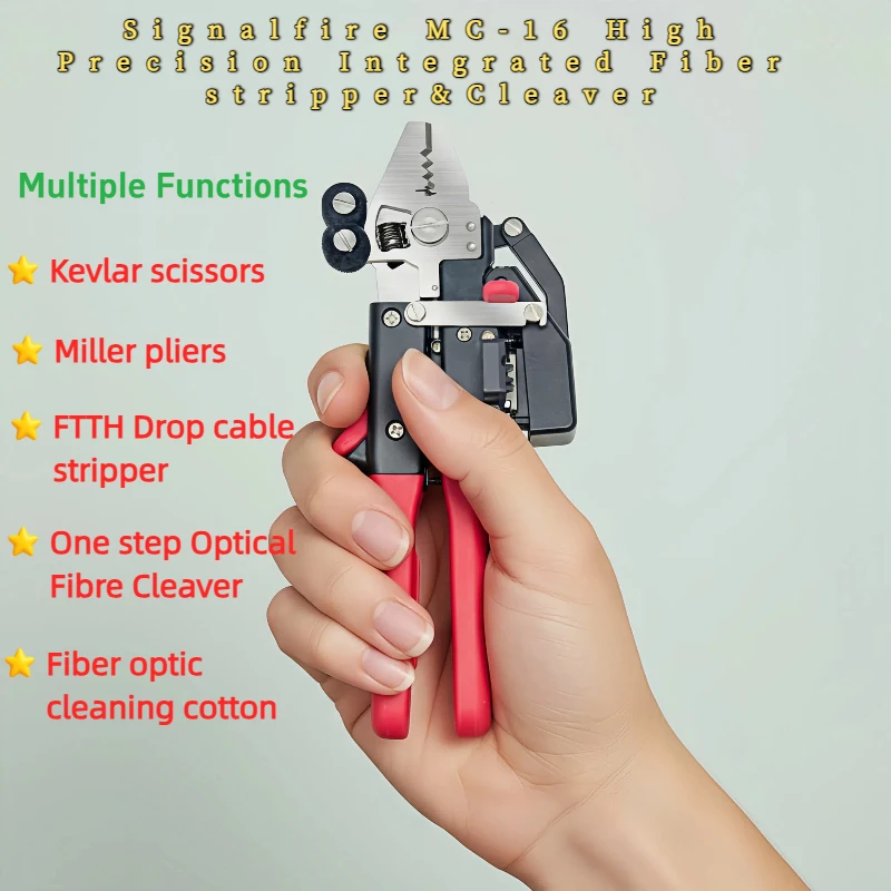 Signalfire MC-16 Multi-Function Fiber Stripper FTTH Drop cable stripper ...