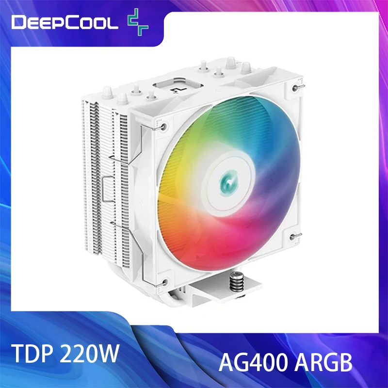 DeepCool-AG400-ARGB-Cpu-Cooler-4-Heat-Pipe-5V-3PIN-TDP-220W-Air-Cooler ...