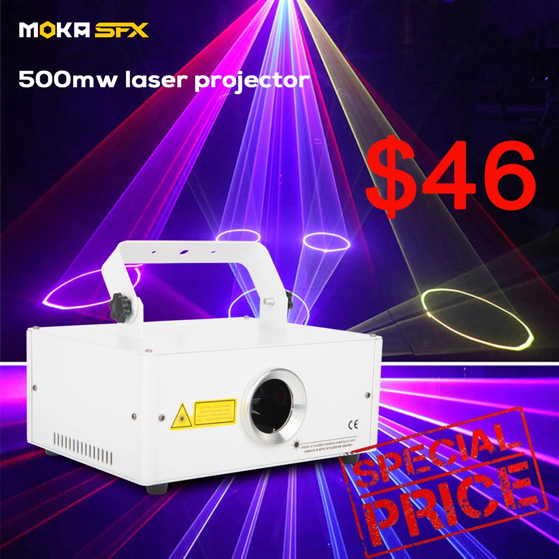 MOKA-SFX-500mw-RGB-Laser-Projector-Animation-Scanner-Stage-Light-For-DJ ...