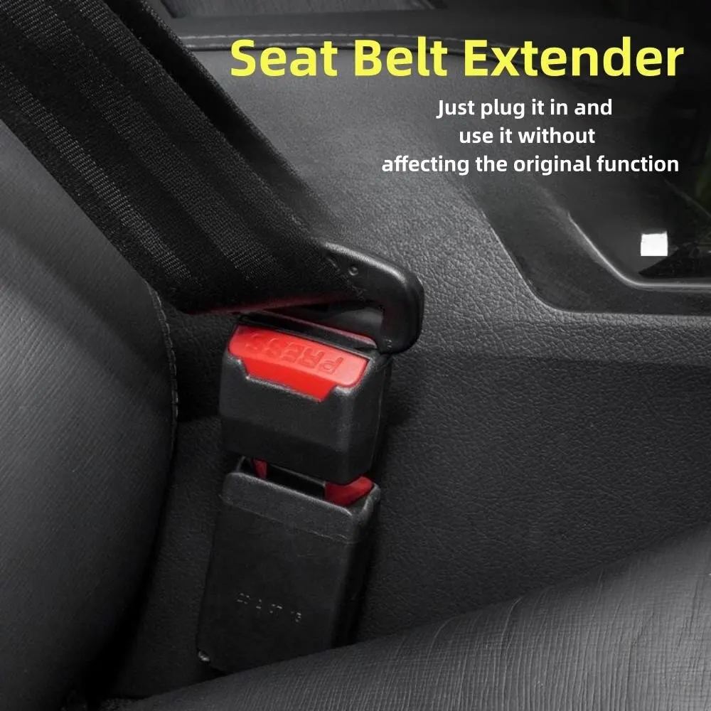 2 PCS Car Seat Belt Clip Extender Safety Seatbelt Lock Buckle Plug ...