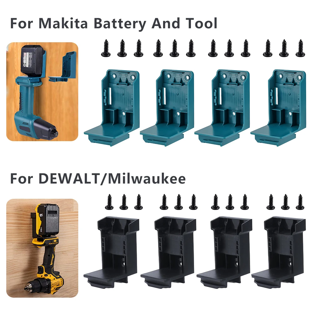 1-4-Piece-Wall-Mount-Battery-Holder-Power-Tool-Drill-Organizer-2-in-1 ...