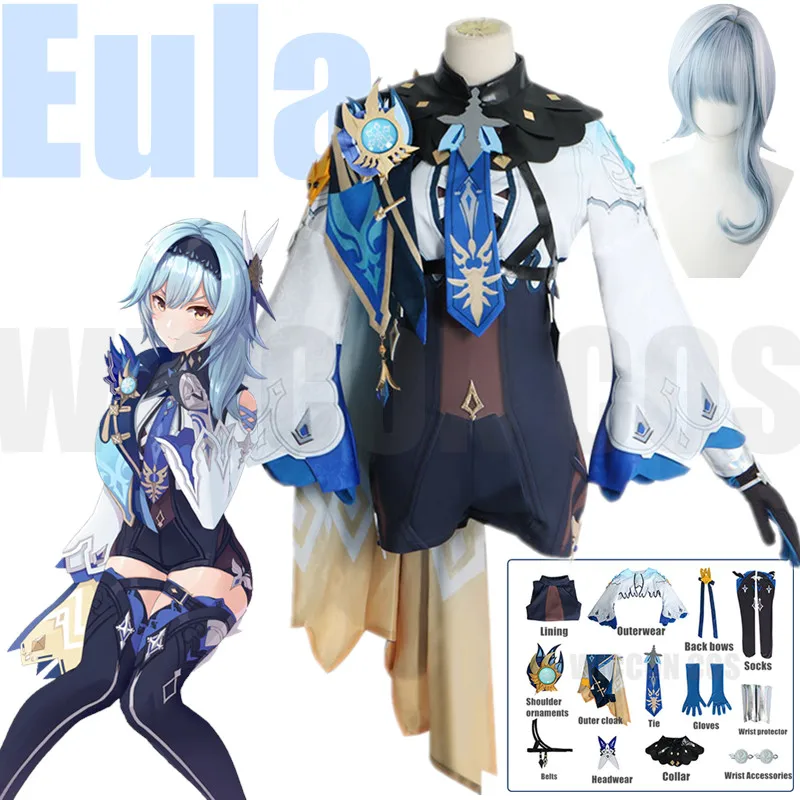 Genshin-Impact-Eula-Cosplay-Costume-Uniform-Cosplay-Costume-Wig-Women ...