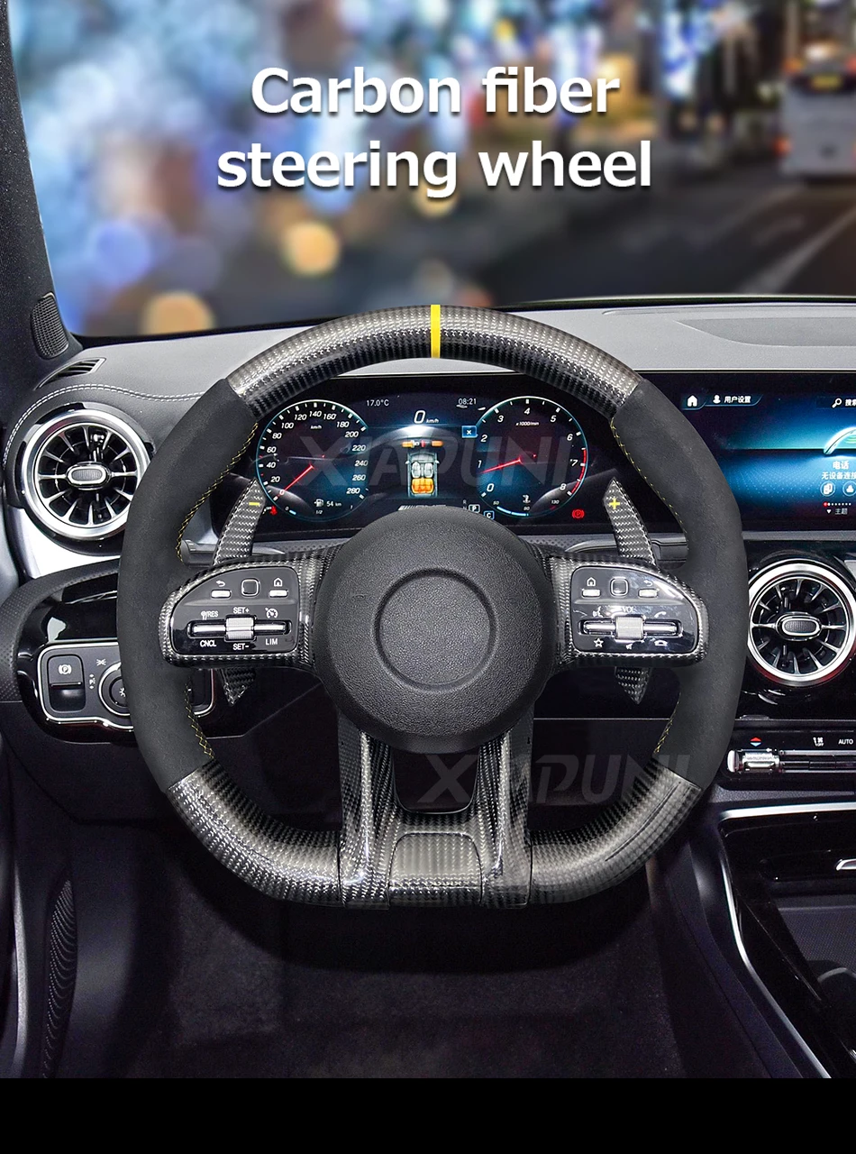 Volant de course personnalisé pour Mercedes AMG C63 W212 W205 W204 W213 ...