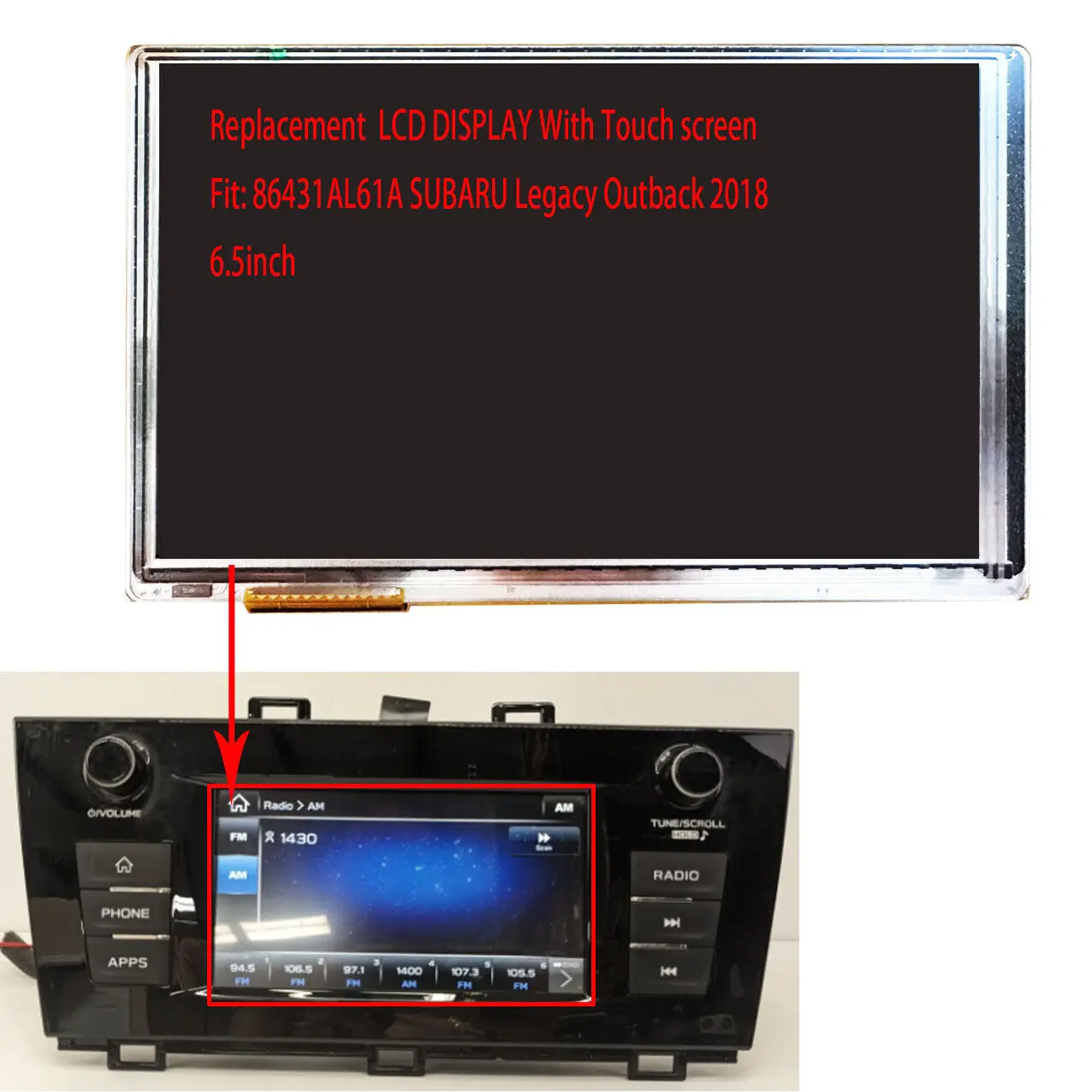REPLACEMENT-LCD-Display-Touch-screen-panel-for-2018-Subaru-Outback ...
