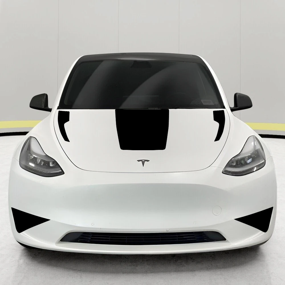 Hood-Blackout-Vinyl-Sticker-For-Tesla-Model-Y-Front-Bumper-Decals-Car ...