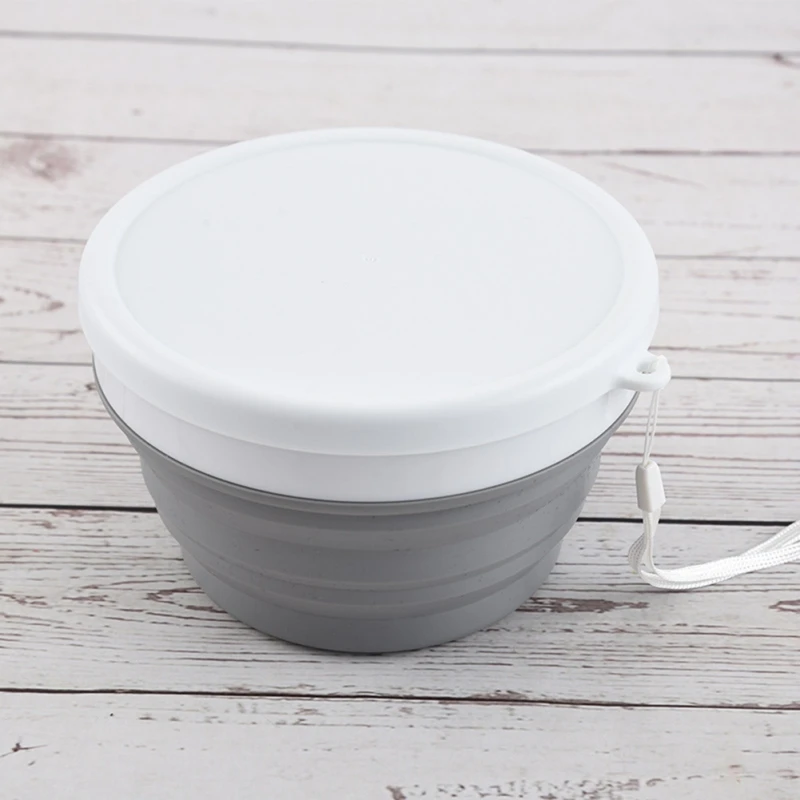 Outdoor-Portable-Silicone-Lunch-Box-Creative-Folding-Bowl-Tableware ...