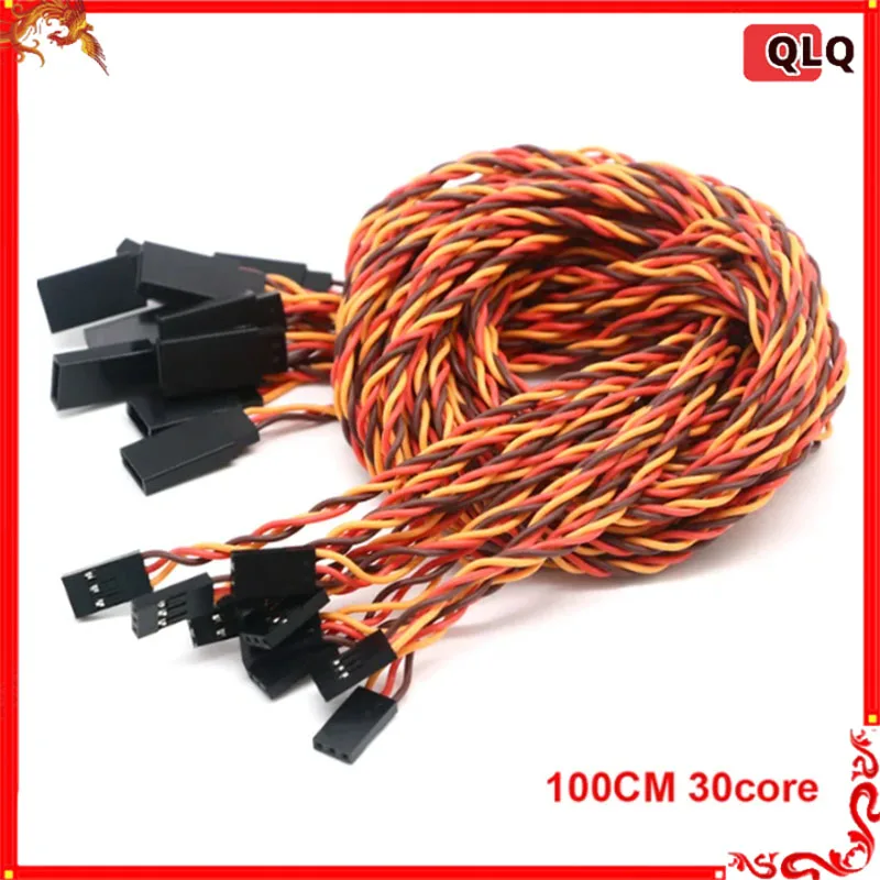 10pcs 10cm/15cm/20cm/30cm/50cm/100cm RC Servo Extension Cord Cable Wire ...
